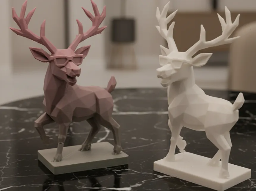 The Cool Stag – Modern Polygonal Sculpture by Handsin3d MakerWorld ...