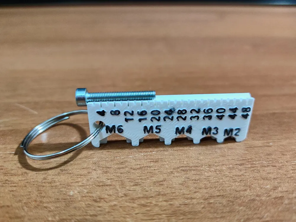Portable metric screw and nut gauge measuring tool by Axelburn - MakerWorld