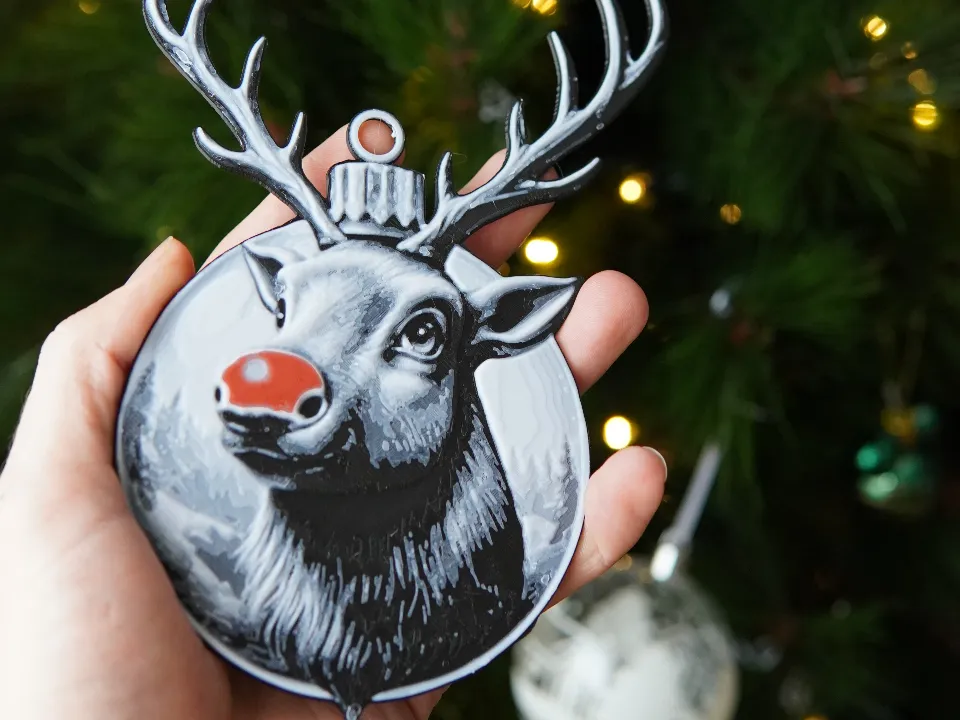 Adorno navideño de Rodolfo, el reno por theStonefox MakerWorld ...