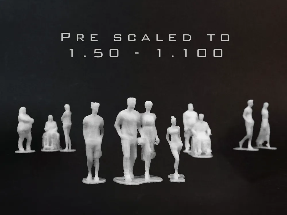 3D figures of people to scale - Free 3D Print Model - MakerWorld