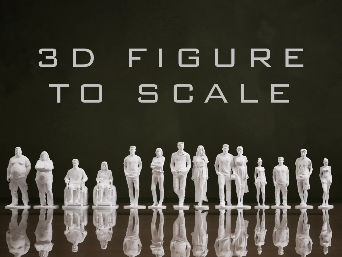 3D figures of people to scale - Free 3D Print Model - MakerWorld