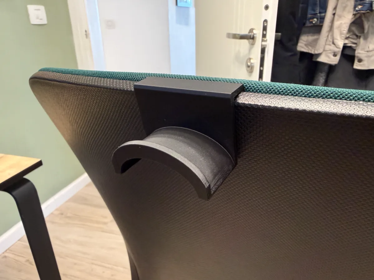 Steelcase Amia office chair bag hook / hanger - Free 3D Print Model ...