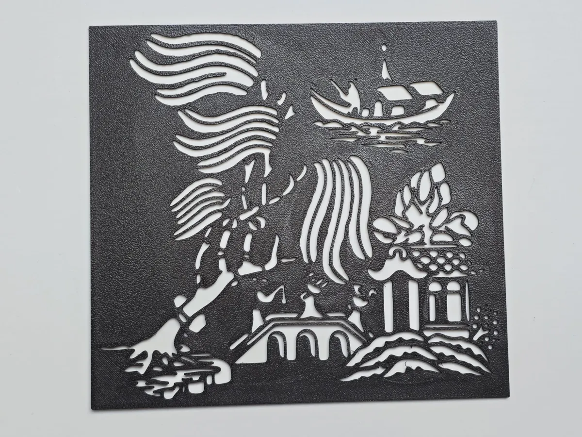 Eastern Zen Stencil Craft Template 1 - Free 3D Print Model - MakerWorld