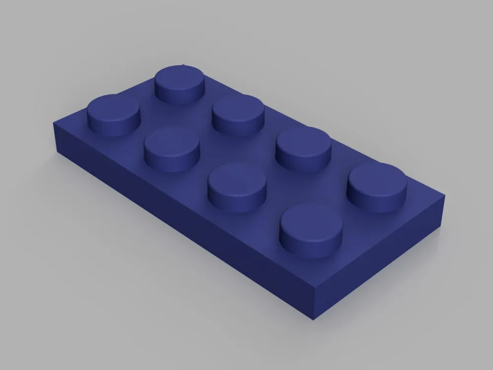 Lego Plate 2x4 V3 by Gimmy3D - MakerWorld