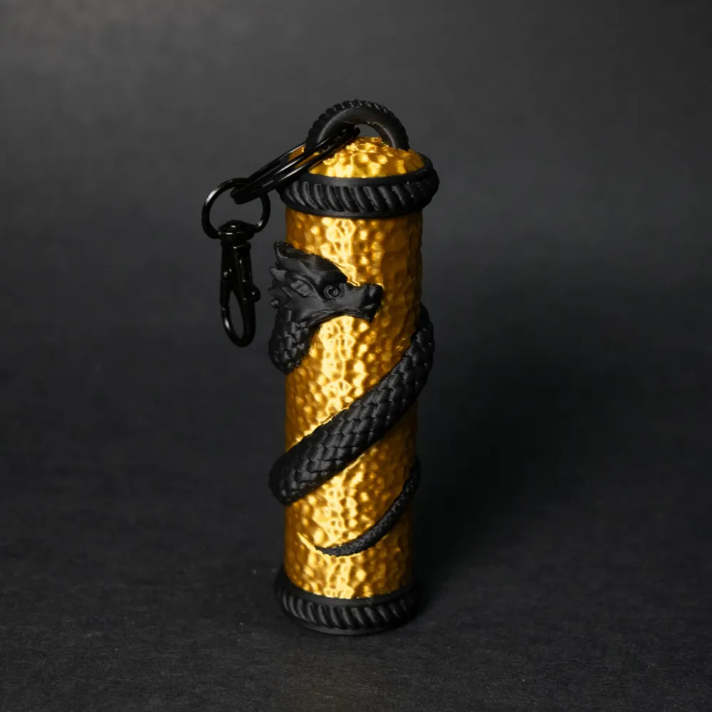 Dragon Lip Balm Holder Bag Charm - Free 3D Print Model - MakerWorld