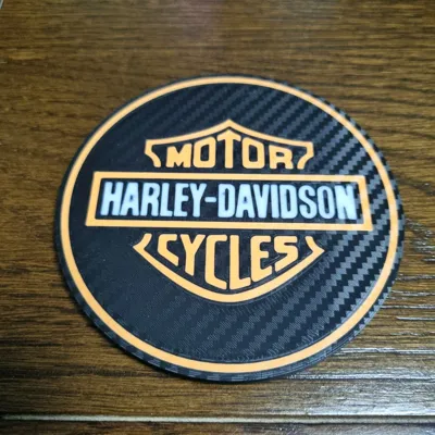 Harley-Davidson Coasters by ChrisRook MakerWorld: Download Free 3D Models