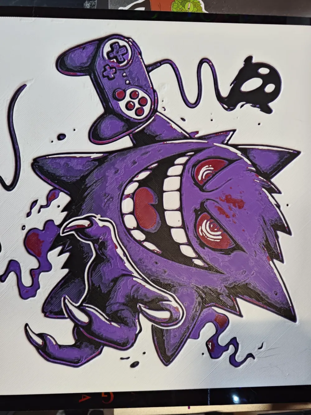 Gengar Gamer HueForge by GrumyGramps - MakerWorld