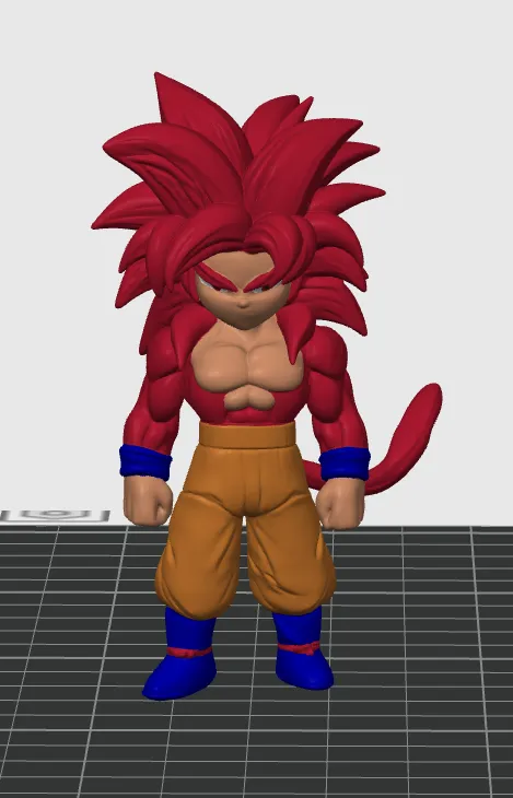 Goku Daima Super Saiyan 4 by 3D-D2 - MakerWorld