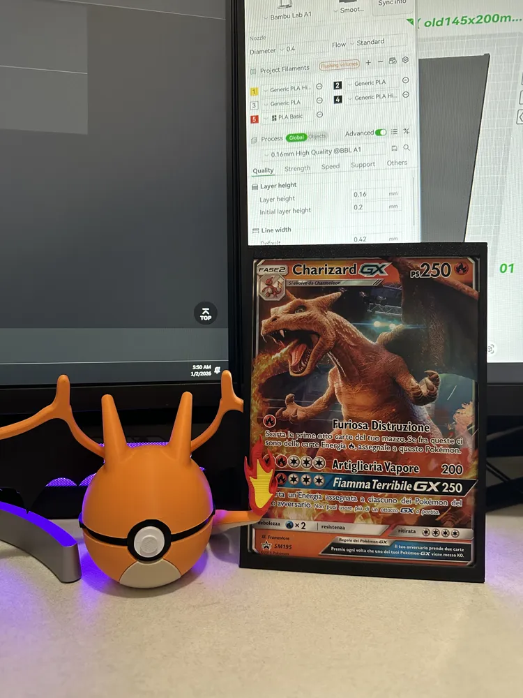 Universal Pokémon Jumbo Card Frame - Free 3D Print Model - MakerWorld