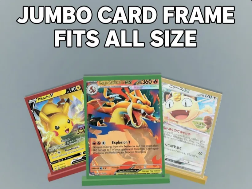 Universal Pokémon Jumbo Card Frame - Free 3D Print Model - MakerWorld