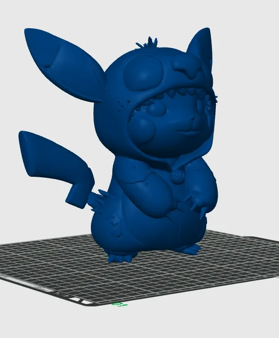 Pikachu als Stitch verkleidet von TMA3D MakerWorld: Kostenlose 3D-Modelle herunterladen