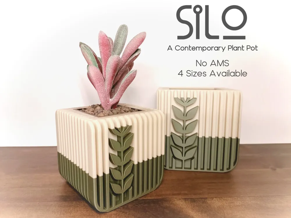 SILO - Plant Pot No.3 by NeveroddoreveN MakerWorld: Download Free 3D Models