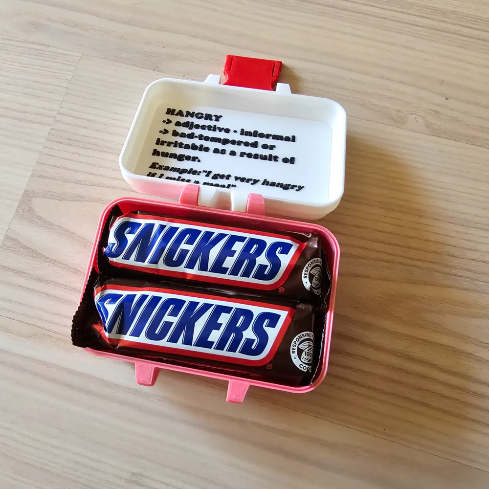 Emergency Box For Hangry Girlfriend or Wife - Free 3D Print Model ...