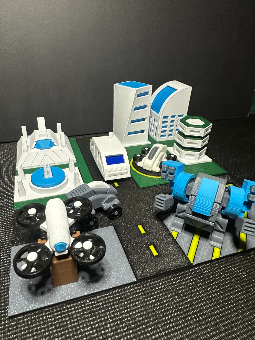 Small Future City diorama (5 models pack) by Mortex.3d MakerWorld ...
