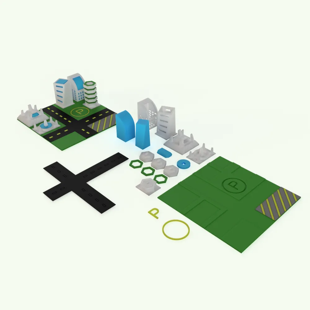 Small Future City diorama (5 models pack) - Free 3D Print Model ...