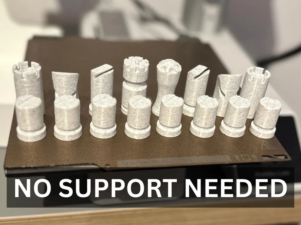 Clean Minimalist Chess Set by Gjörk - MakerWorld