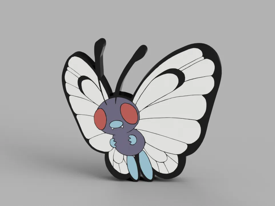 Butterfree Lightbox by Sitsero - MakerWorld