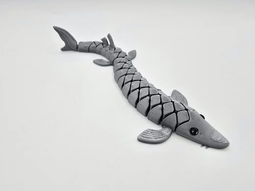 Flexi Sturgeon - Free 3D Print Model - MakerWorld