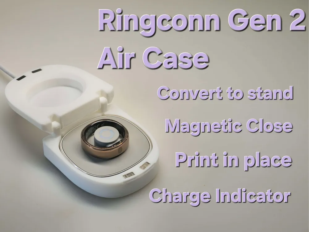 Ringconn Gen 2 Air Carry Case - Print in Place! - Free 3D Print Model ...