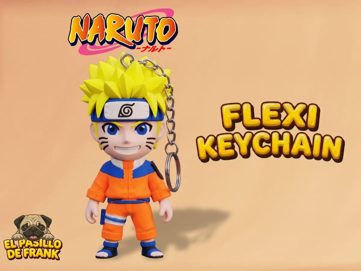 Naruto Flexi-Keychain - Free 3D Print Model - MakerWorld