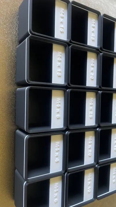 Gridfinity Metric Screw Bins by morellid97 MakerWorld: Download Free 3D ...