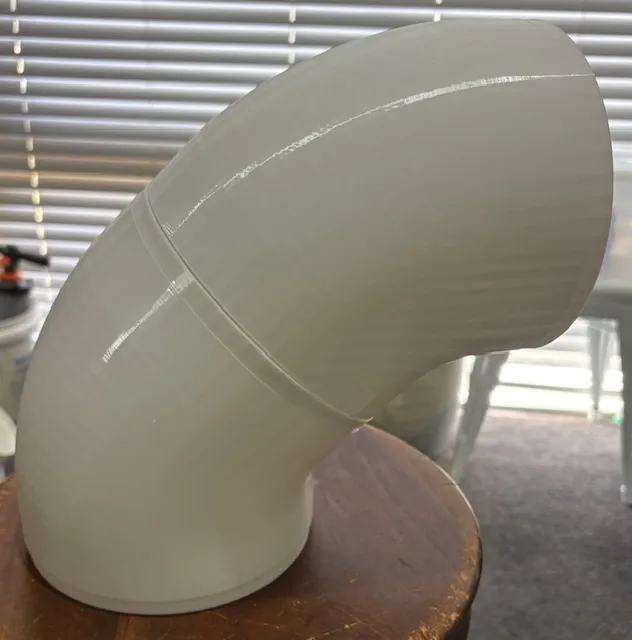 45 degree bend to suit 150mm storm water PVC pipe by XCA1Creator ...