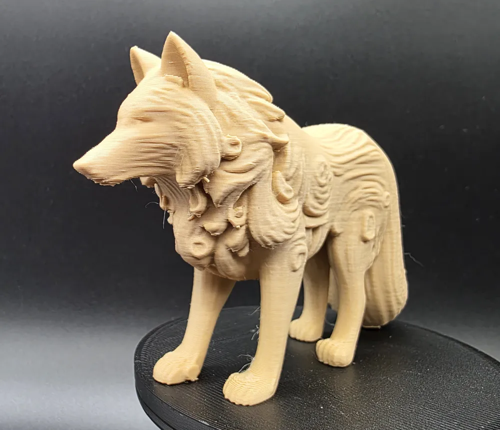 Arctic Wolf Sculpture by The Overthinker MakerWorld: Download Free 3D ...
