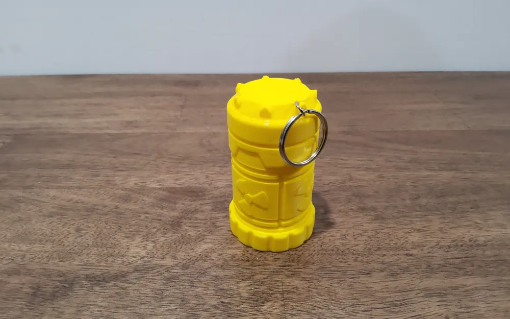 Nuclear pill container Keychain by BarnesKMB MakerWorld: Download Free ...