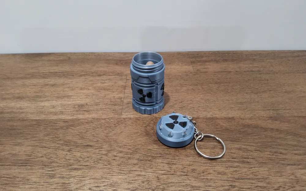 Nuclear pill container Keychain by BarnesKMB MakerWorld: Download Free ...