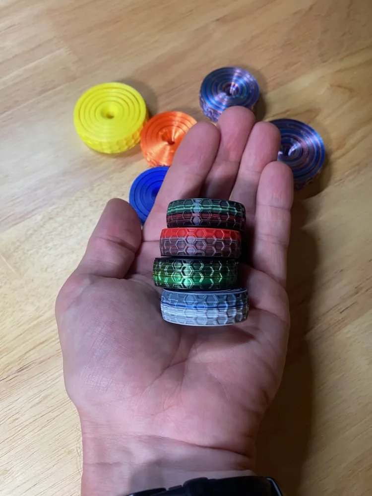 Gyro Fidget - Flush Object - Free 3D Print Model - MakerWorld