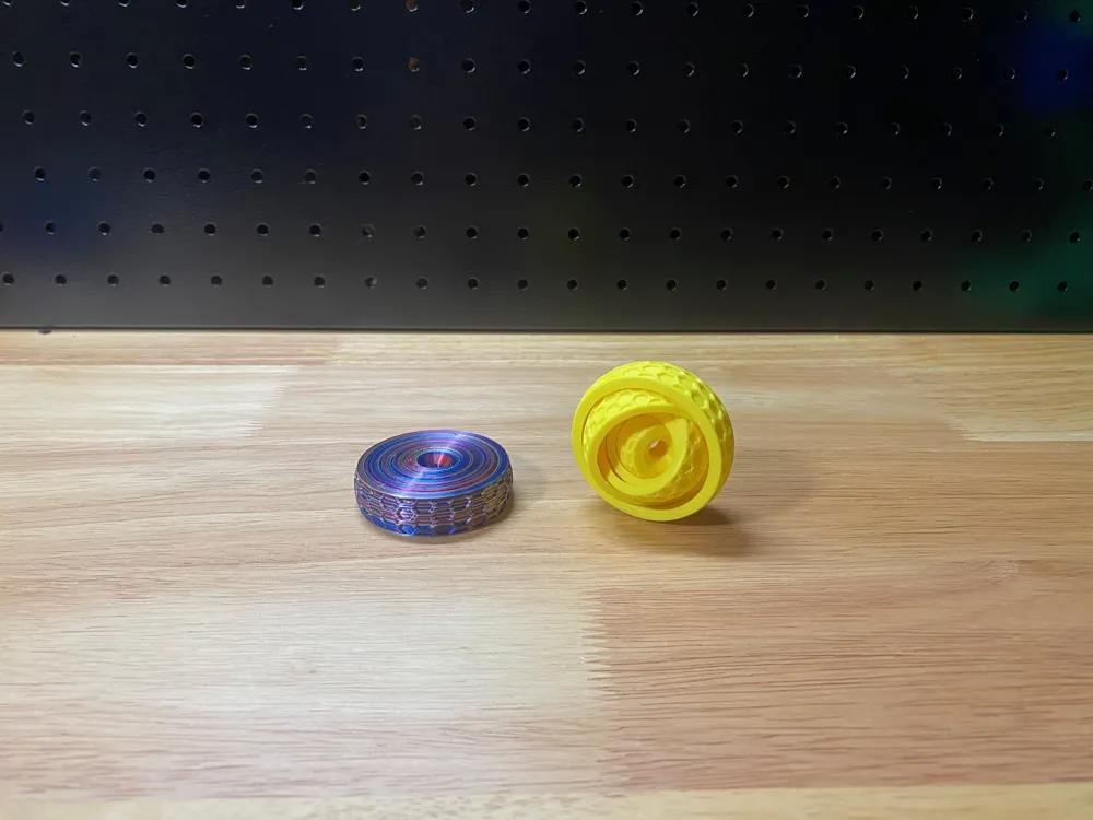 Gyro Fidget - Flush Object - Free 3D Print Model - MakerWorld