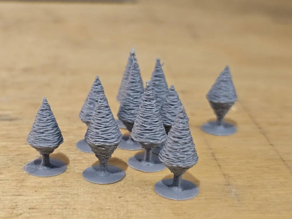Simple coniferous tree for 1:500 scale models by giorgi_magh - MakerWorld
