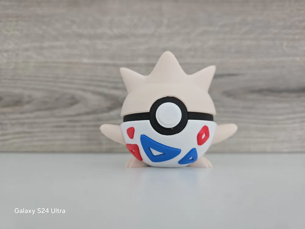 #0175 Togepi Pokéball - Multiparts - Free 3D Print Model - MakerWorld