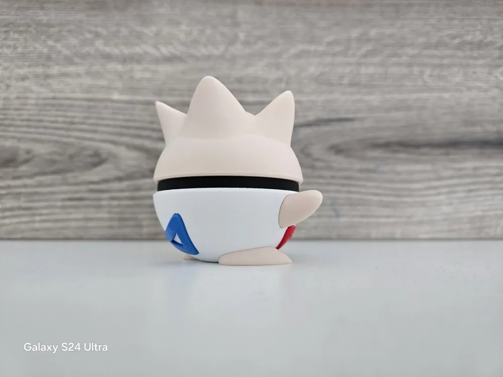 #0175 Togepi Pokéball - Multiparts - Free 3D Print Model - MakerWorld