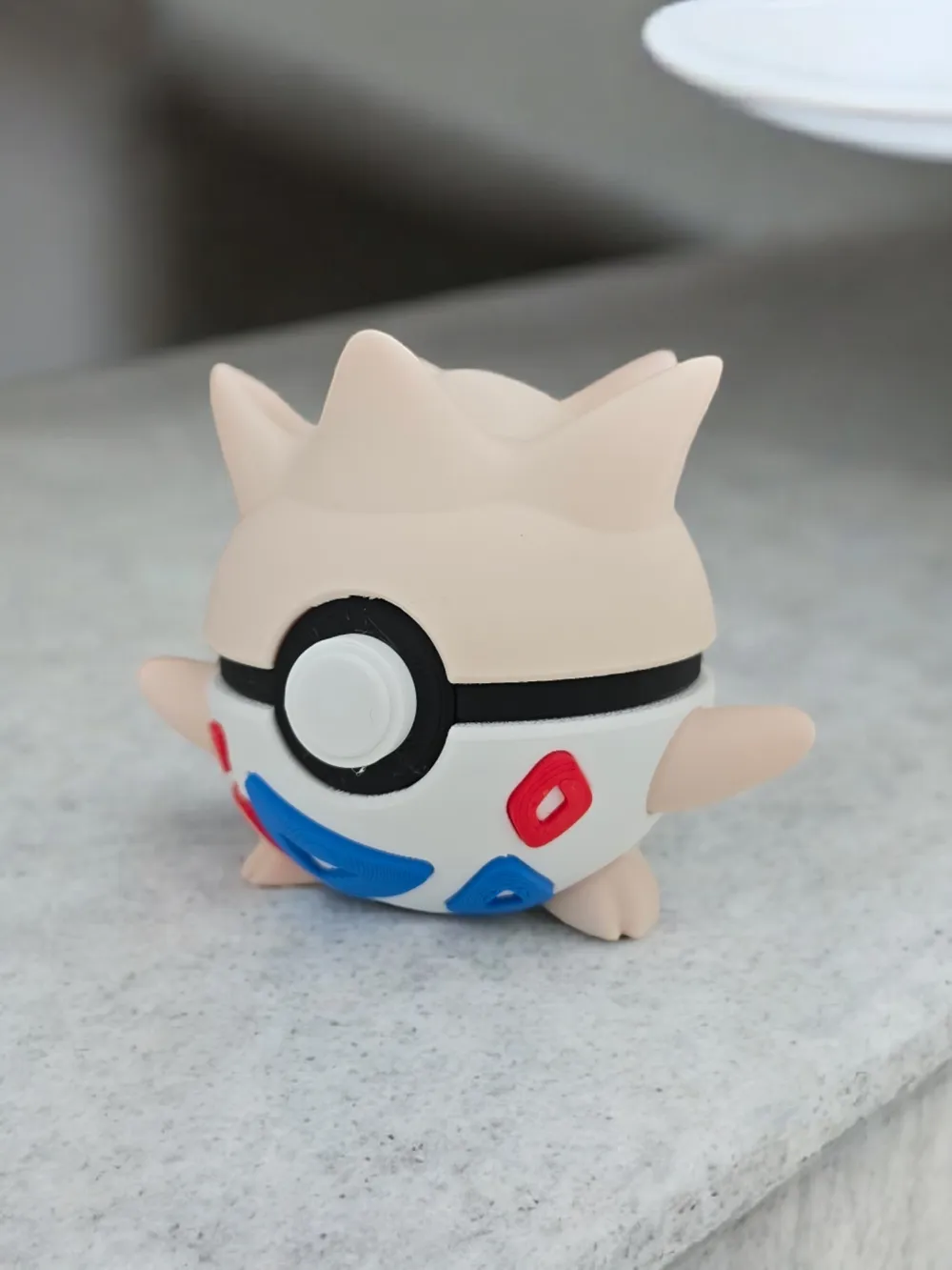 #0175 Togepi Pokéball - Multiparts - Free 3D Print Model - MakerWorld