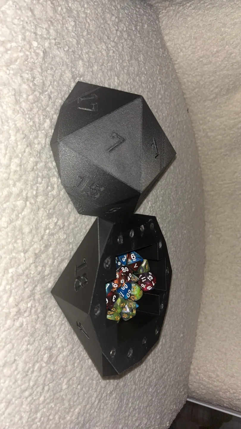 D20 Dice Box(magnets required) by DunceTree MakerWorld: Download Free ...