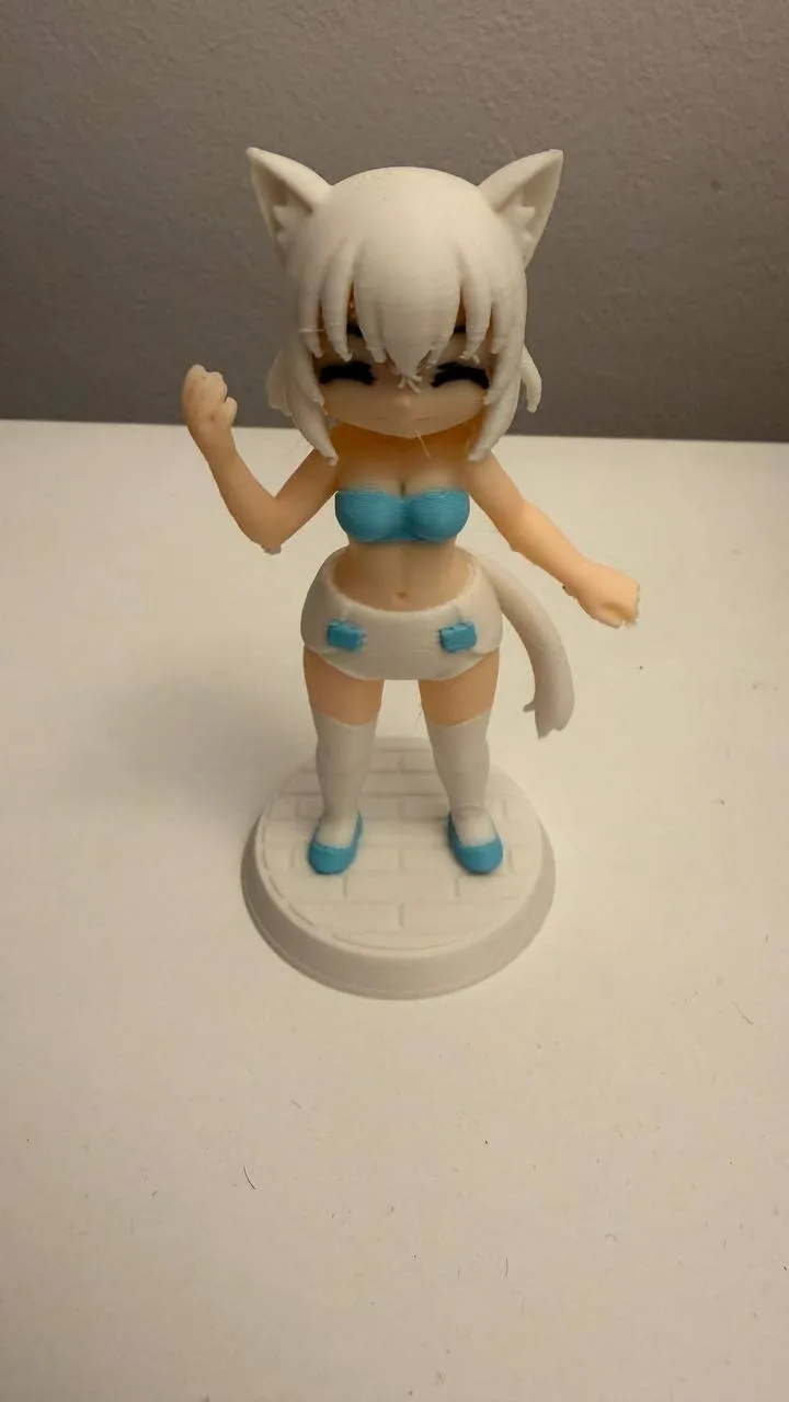 Diapered Catgirl figure - Free 3D Print Model - MakerWorld