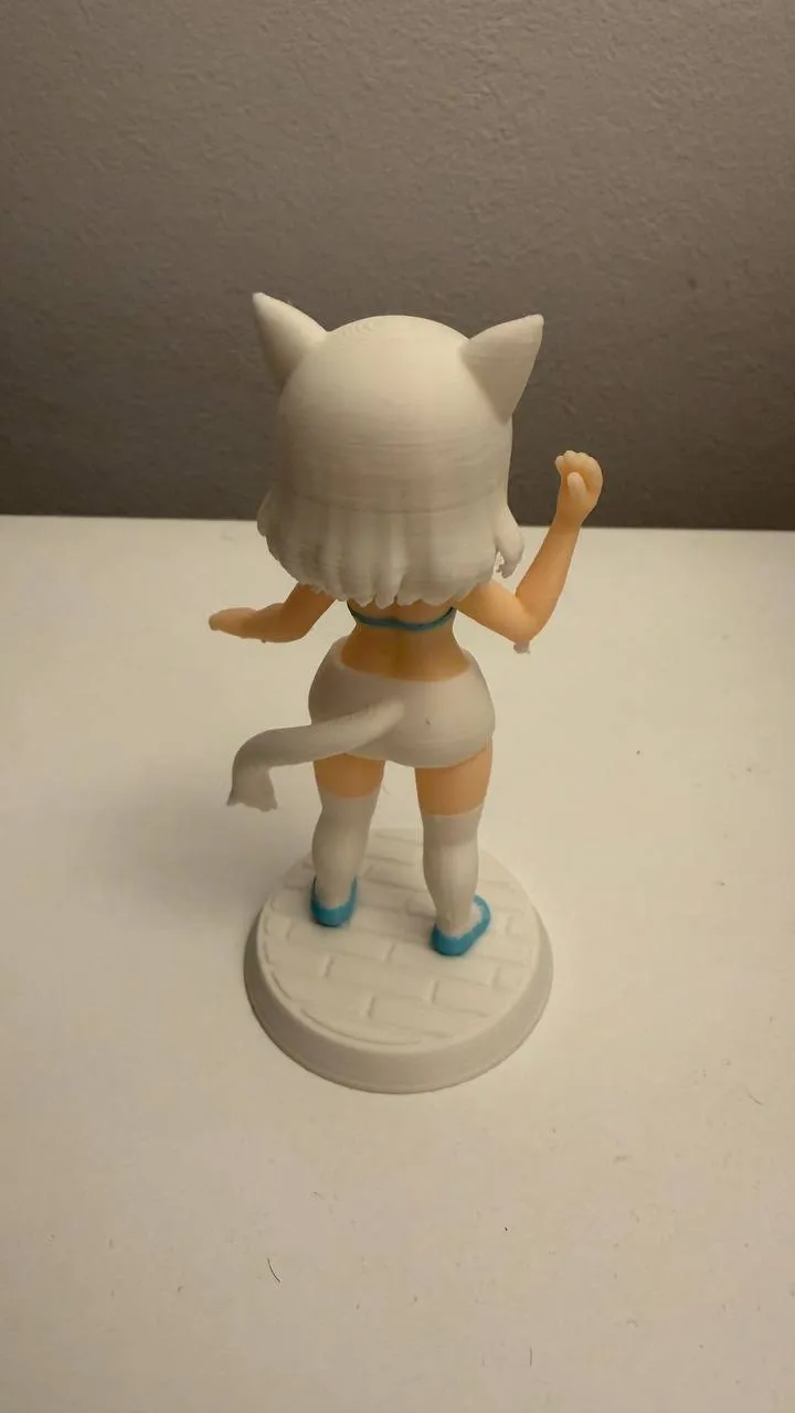 Diapered Catgirl figure - Free 3D Print Model - MakerWorld