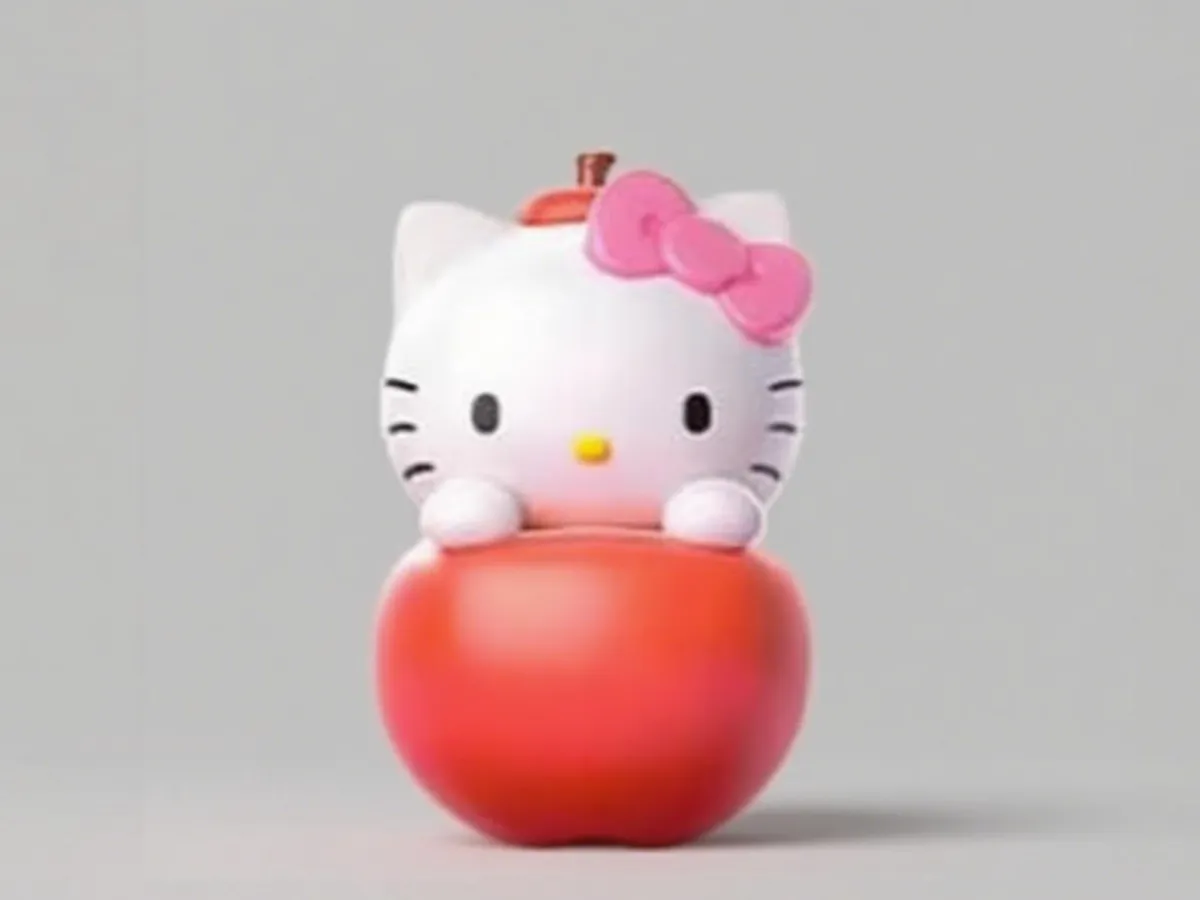 Apple Hello Kitty - Sanrio Fruit-Filled Ornament Cute Trendy Figure ...
