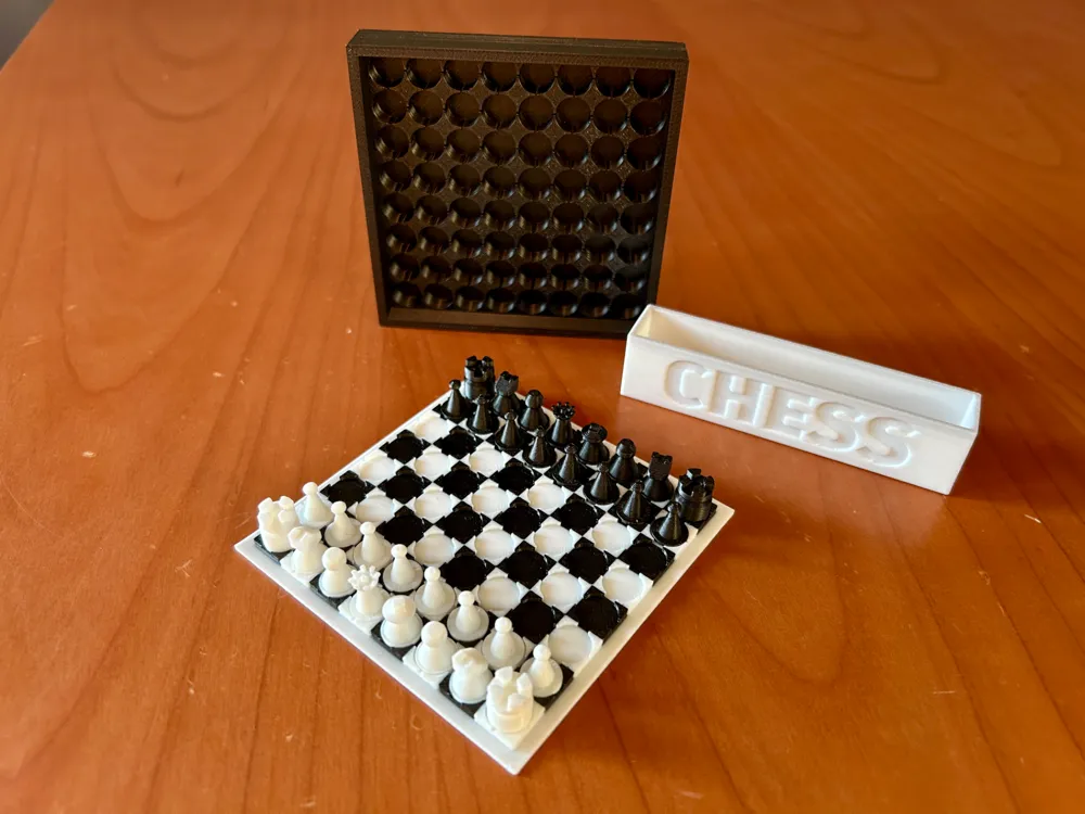 Micro travel chess by TuringComplete MakerWorld: Download Free 3D Models