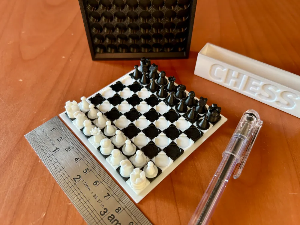 Micro travel chess by TuringComplete MakerWorld: Download Free 3D Models