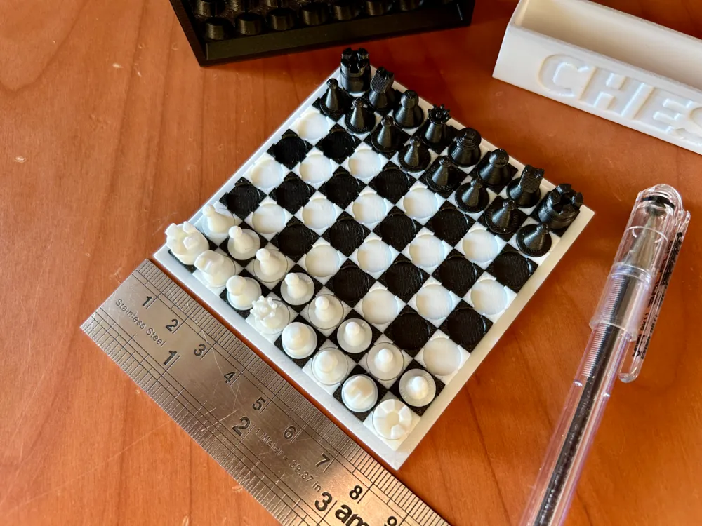 Micro travel chess by TuringComplete MakerWorld: Download Free 3D Models