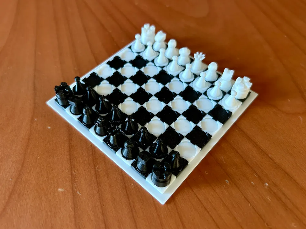 Micro travel chess by TuringComplete MakerWorld: Download Free 3D Models