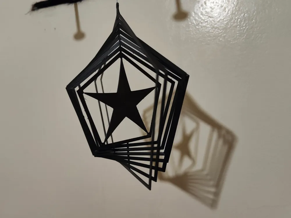 Wind Spinner - Star (Quick Print) by FCore Design - MakerWorld