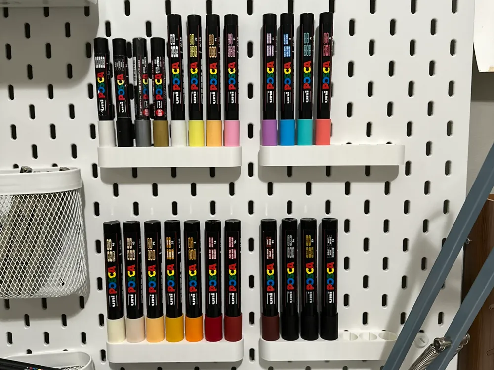 Posca 1M + 3M and 5M Marker Holder for IKEA SKADIS by LordByronV ...