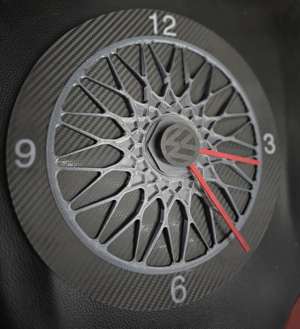 Spinning Center Floating Wheel Clock, multi-logo - Free 3D Print Model ...