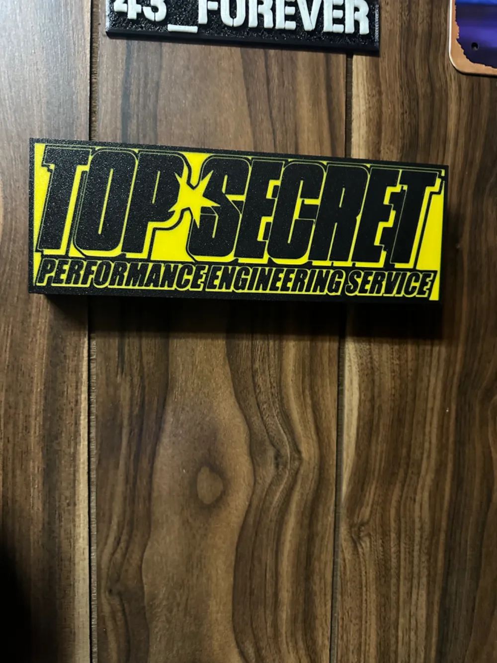 top secret racing logo lightbox by tropicgtiturbo - MakerWorld