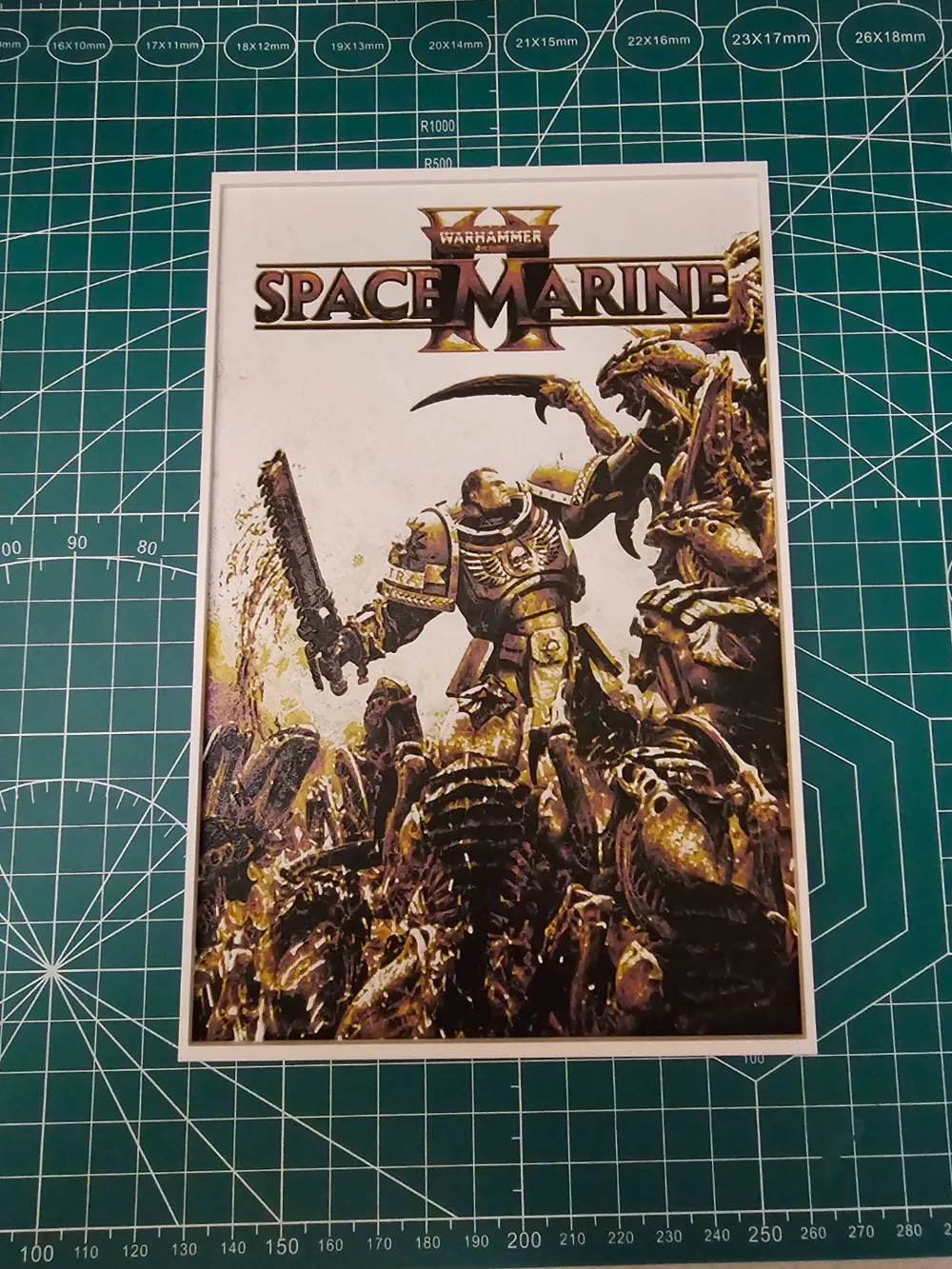 Warhammer 40,000 Space Marine II Poster - Hueforge by Lumpy3D - MakerWorld