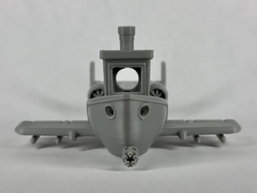 A-10 Benchy Fighter Jet - Free 3D Print Model - MakerWorld
