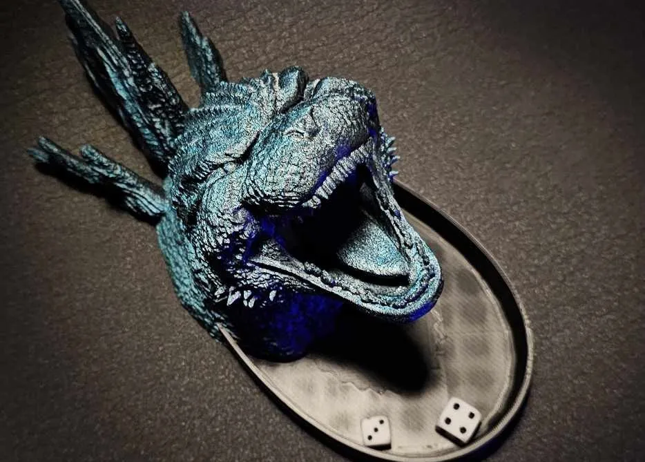 Godzilla Minus one Dice Tower - Free 3D Print Model - MakerWorld